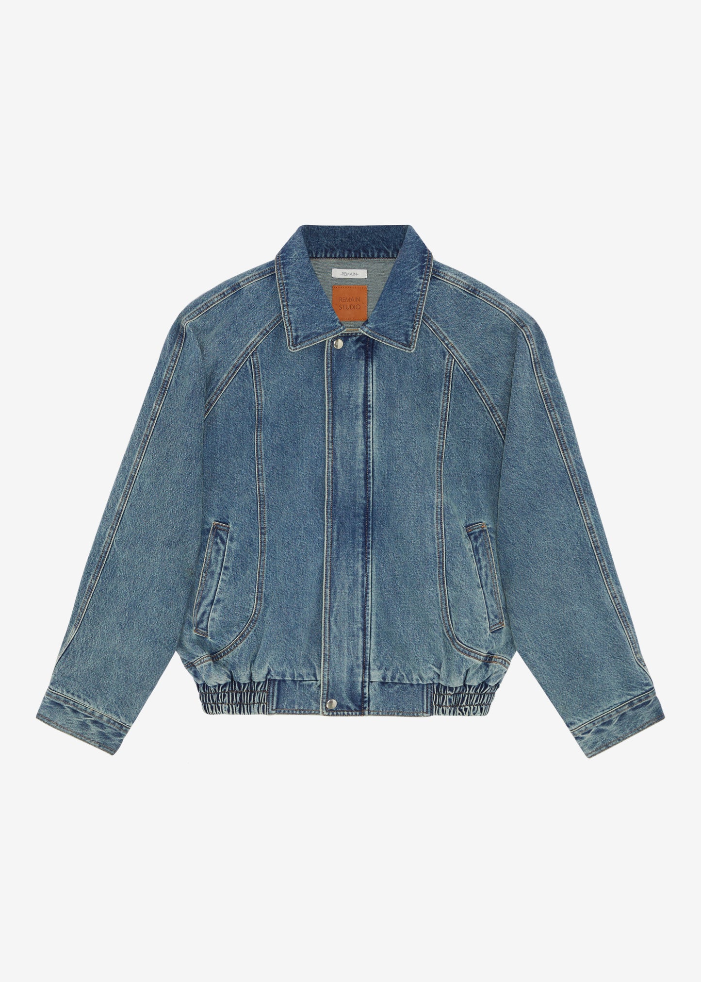 Sara Denim Bomber Jacket – Remain Studio